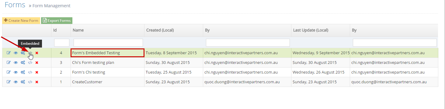 WebEd User Guide - Finalising the Form